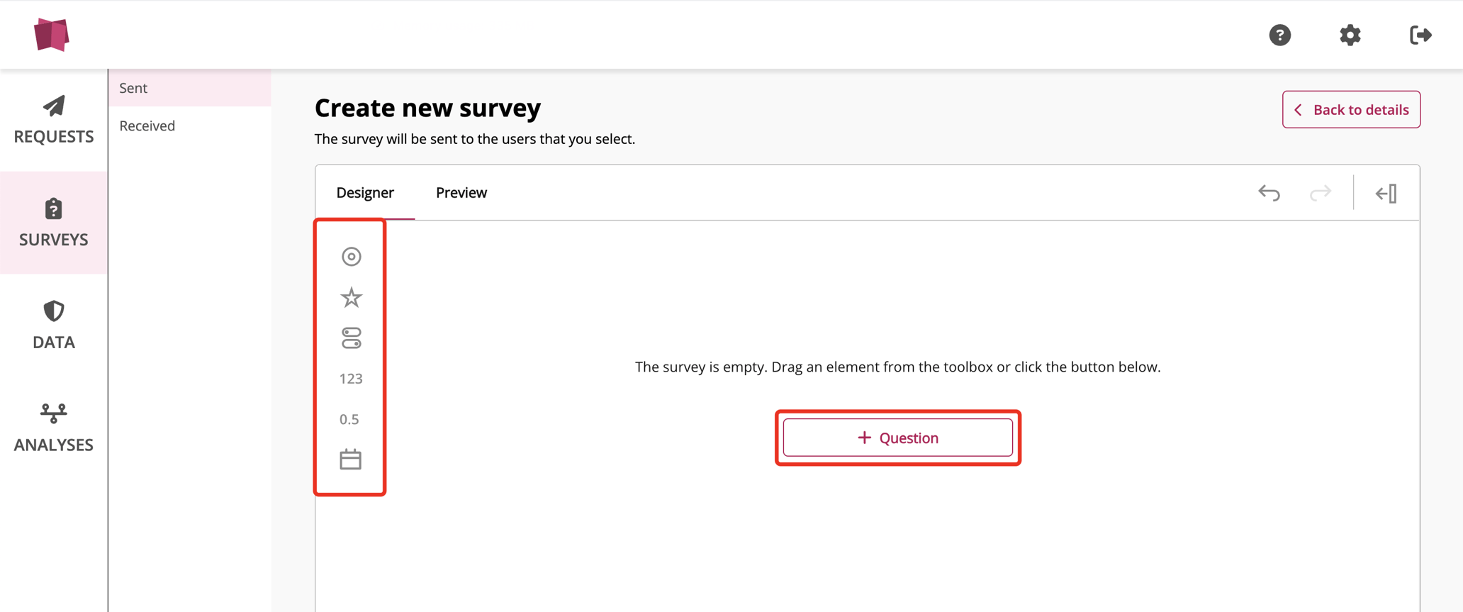 How to create a survey