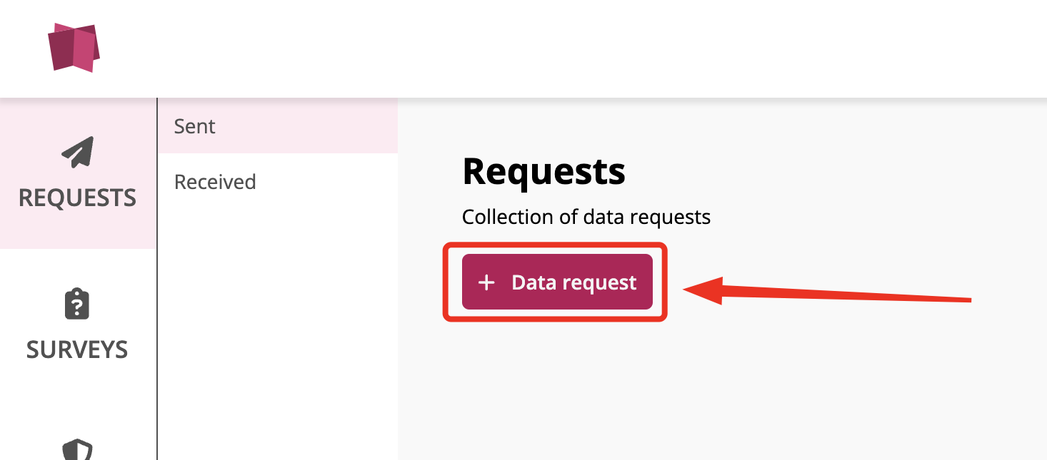How to create a data request